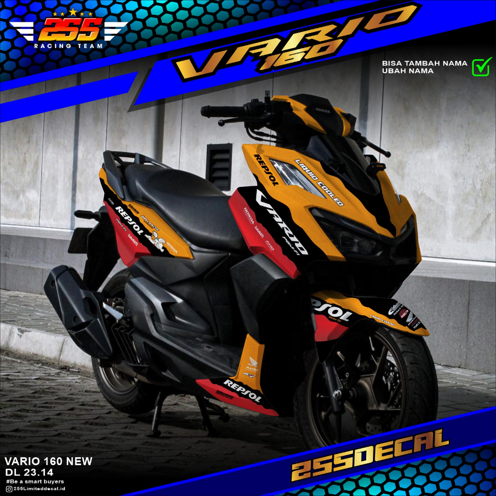 Jual (COD) Decal Sticker Honda Vario New 160 Fullbody 2022 - Dekal ...