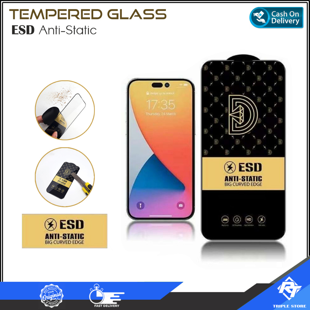 Jual Tempered Glass ESD Anti Static Xiaomi Poco M7 Pro M6 Pro M5 M5s Poco C65 C55 C40 C3 Poco F5 ...
