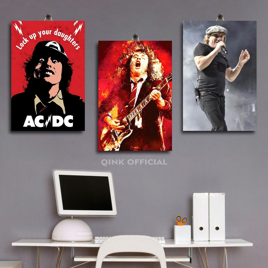 Jual HIASAN KAMAR COWOK AC/DC BAND 20X30 | QINK OFFICIAL| PAJANGAN ...