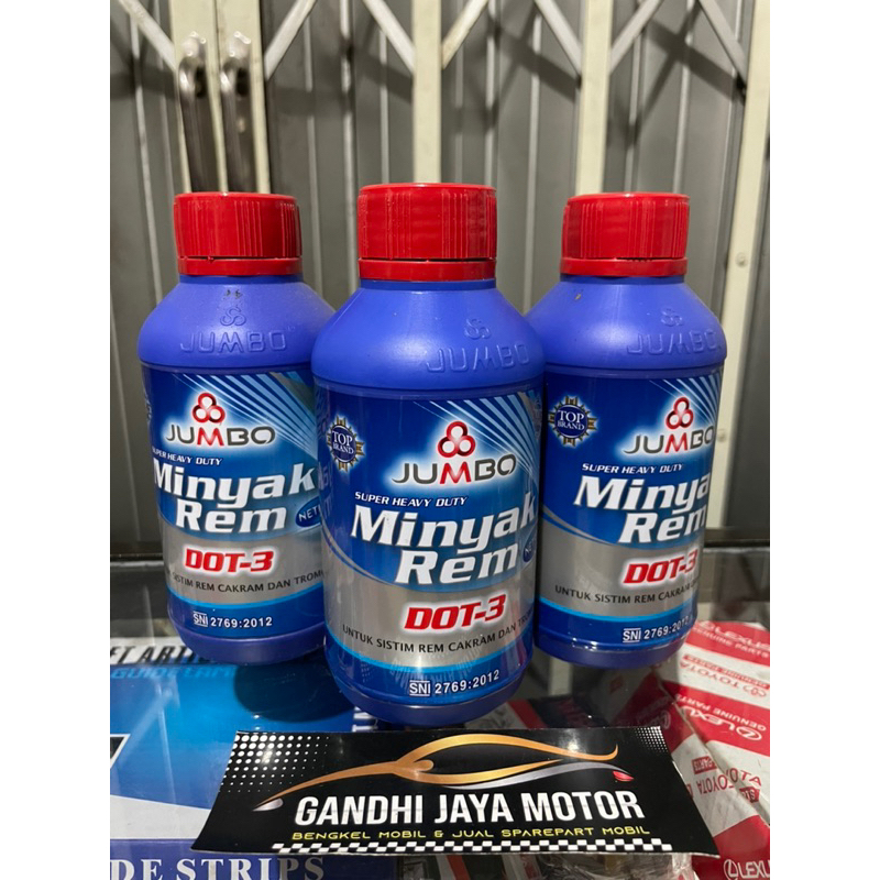 Jual MINYAK REM JUMBO DOT 3 BRAKE FLUID / CAIRAN REM MOBIL& MOTOR 300 ML ORIGINAL | Shopee Indonesia