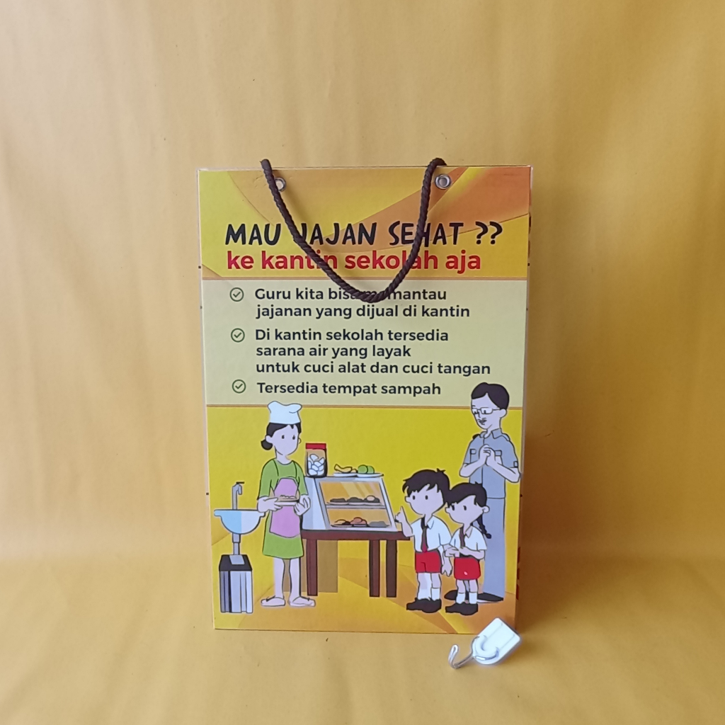 Jual Poster Gantung | Hard Poster Jajanan Sehat Kantin Sekolah | Poster ...