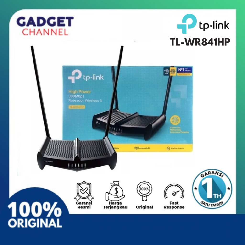Jual TP-Link TL-WR841HP 300Mbps High Power Wireless Router - Garansi 1 ...