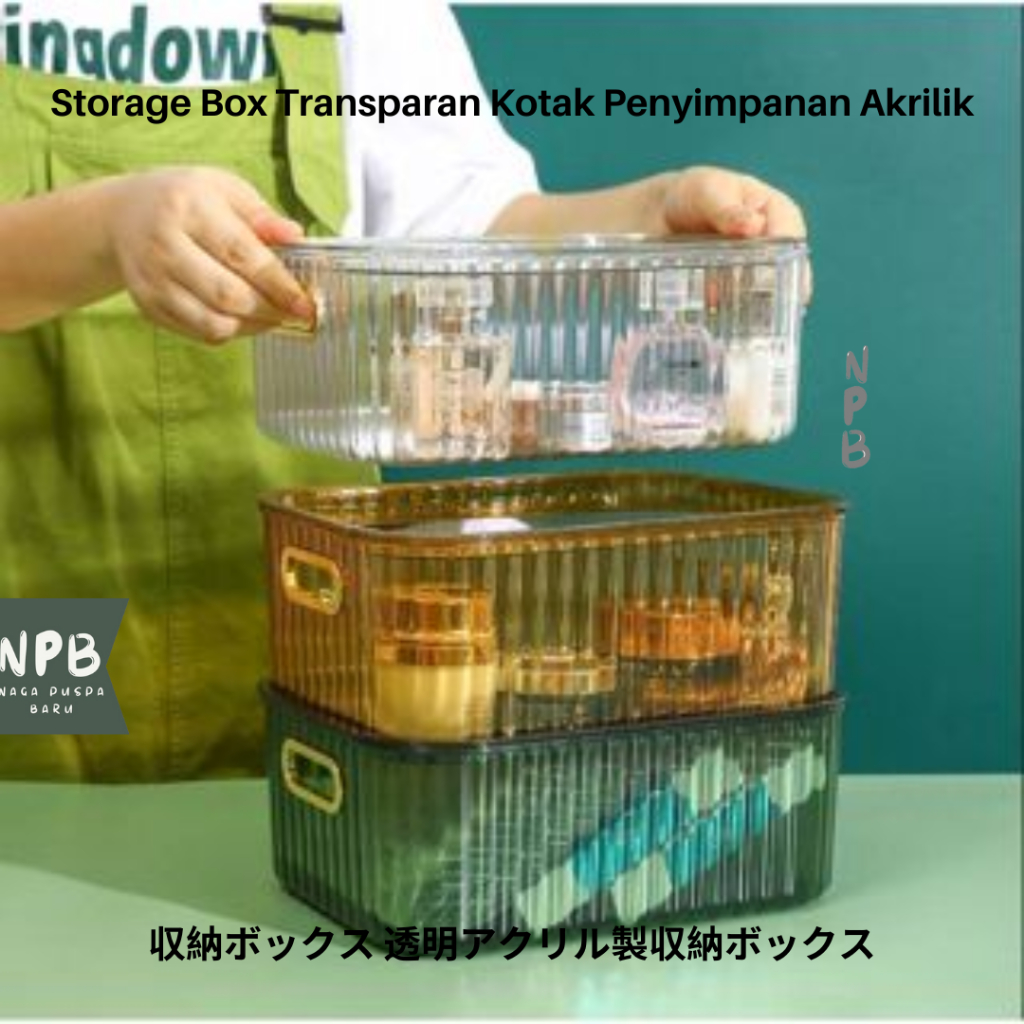 Jual Storage Box Transparan Kotak Penyimpanan Akrilik - Storage Drawer ...