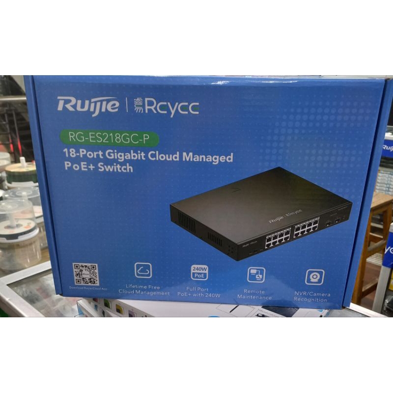 Jual Ruijie Reyee RG-ES218GC-P , 16 Port Gigabit + 2 SFP Smart POE+ Switch 240W | Shopee Indonesia