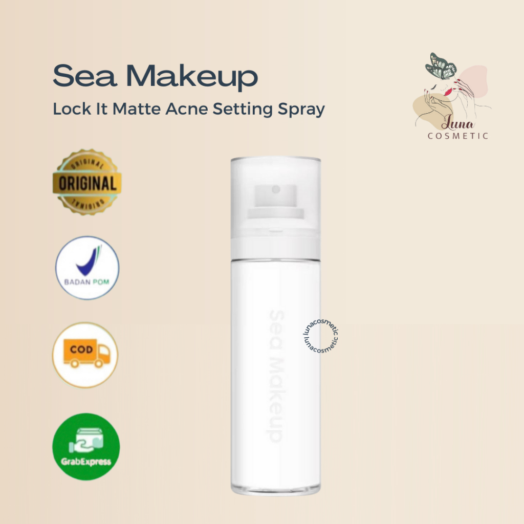 Jual Sea Makeup Lock It Matte Acne Setting Spray Membantu menjaga ...