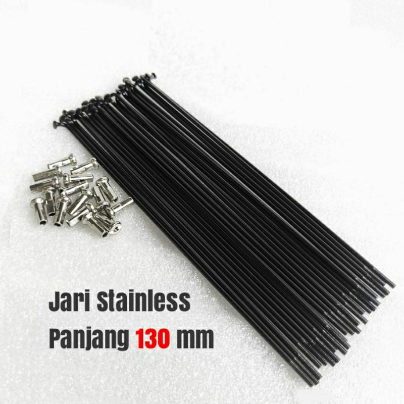Jual Jari Sepeda Roda 16 inch Jari 130 mm spoke stainless plus nipel ...