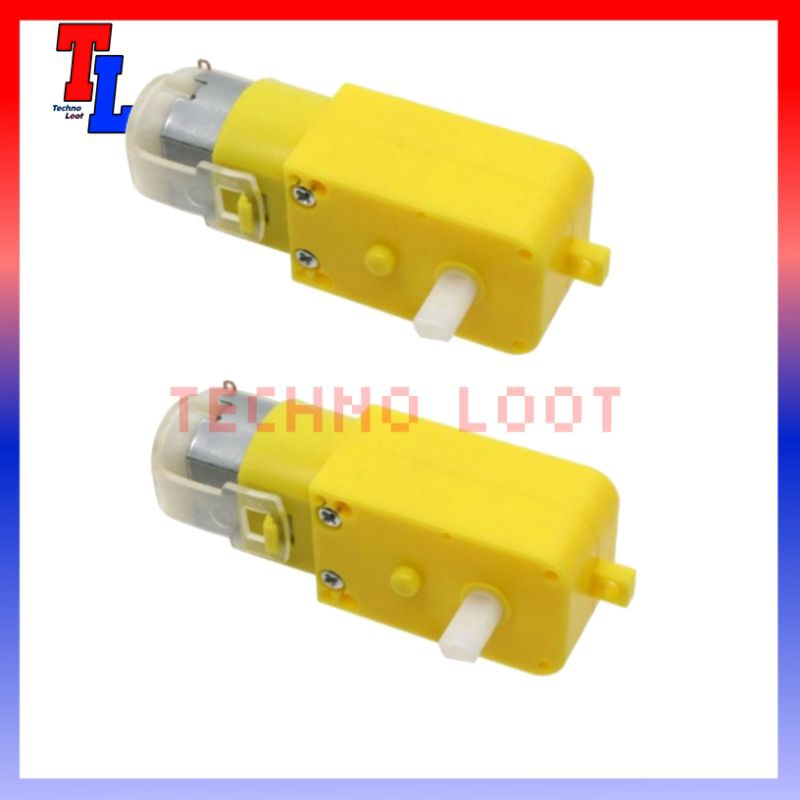 Jual Motor DC Gearbox 3-6V 200 Rpm Cocok untuk robot Line Follower ...