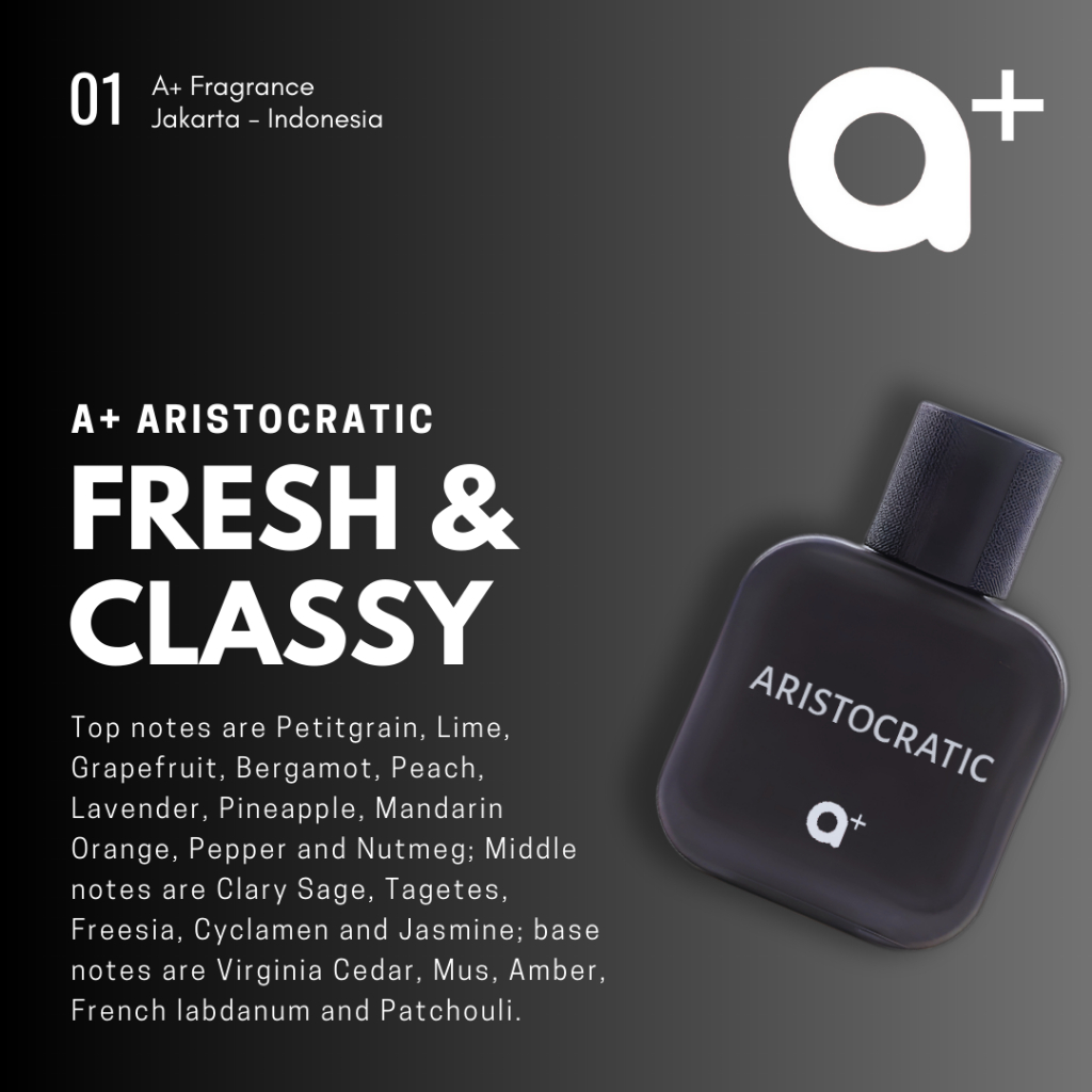 Jual A+ ARISTOCRATIC Men Fragrance 50ml | Parfum Pria | Shopee Indonesia