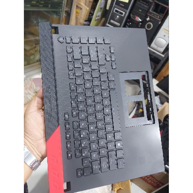 Jual Keyboard + Frame Asus ROG Strix G15 G513qm g513qe g513qc original ...