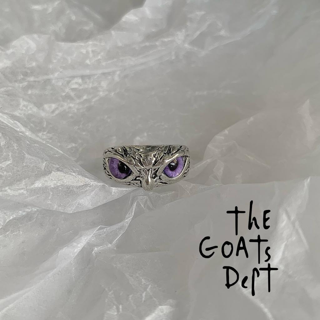 Jual The Goats Dept - Purple Owl Eye Ring Original / tgd766 cincin ...