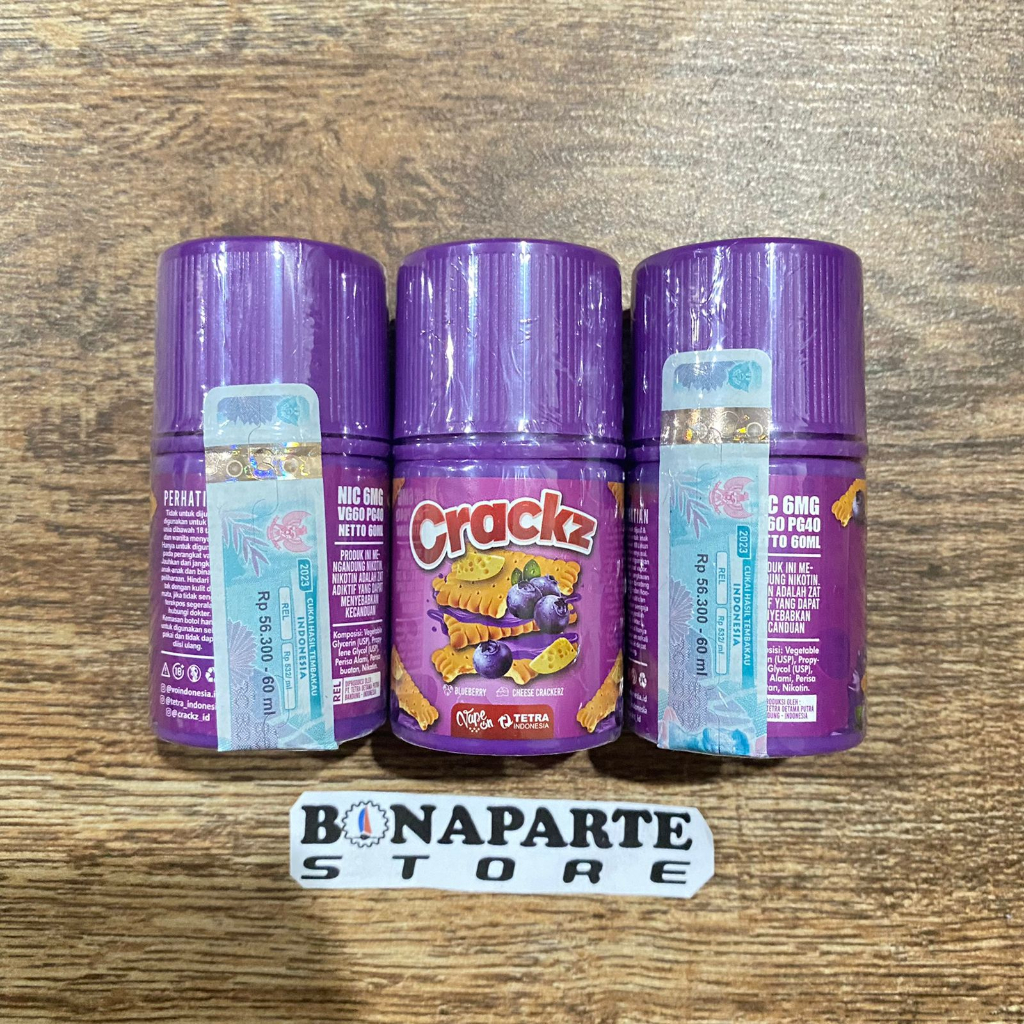 Jual Crackz V6 Blueberry Cheese Crackerz 6MG 60ML by Tetra Cukai 2023 ...