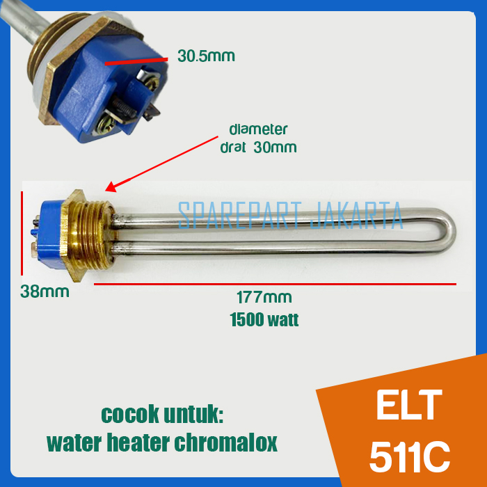 Jual Element water heater Chromalox 1500 watt ( ELT-511C ) | Shopee ...