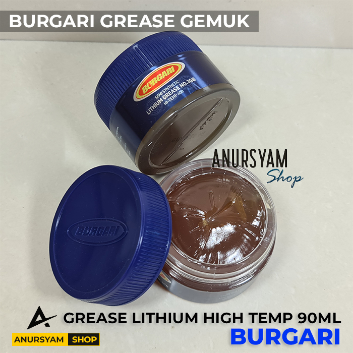 Jual Grease BURGARI 90 Gram Kemasan Biru / Grease Lithyum No.3 GB Hi ...