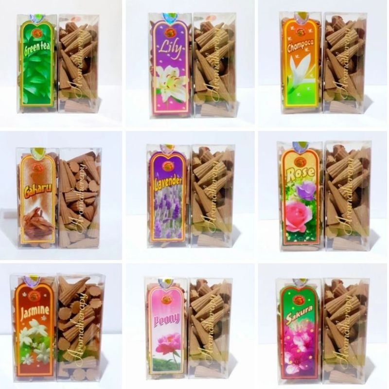 Jual Buhur Dupa Kerucut Gaharu 1Pak Isi 50 Pcs / Bukhur Malaysia Golden ...