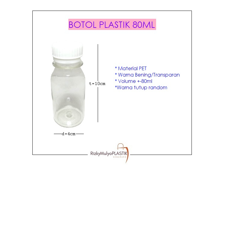 Jual Botol Plastik PET 250ml , 100ml, 80ml - Botol Minuman Kemasan 1pcs ...