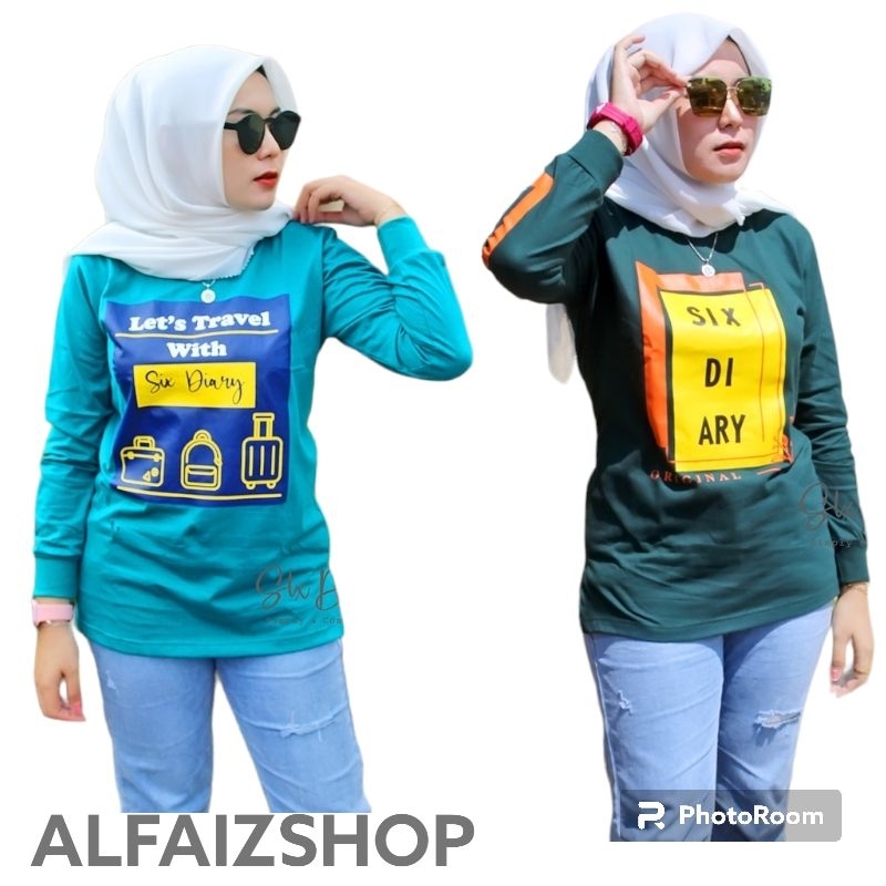 Jual Baju Wanita // Atasan Wanita Terbaru Tangan Panjang Six Diary ...
