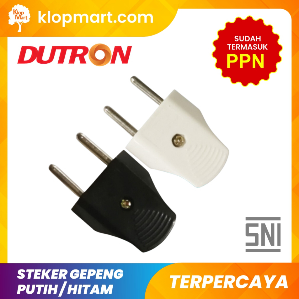 Jual Steker Gepeng / Colokan Listrik Pipih DUTRON DV-SBA-01 | Shopee ...