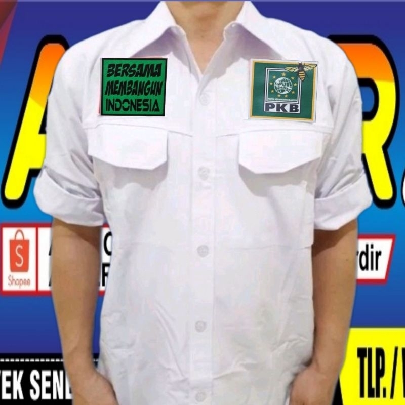 Jual kemeja taktikal partai PKB satgas partai PKB kemeja tactical ...