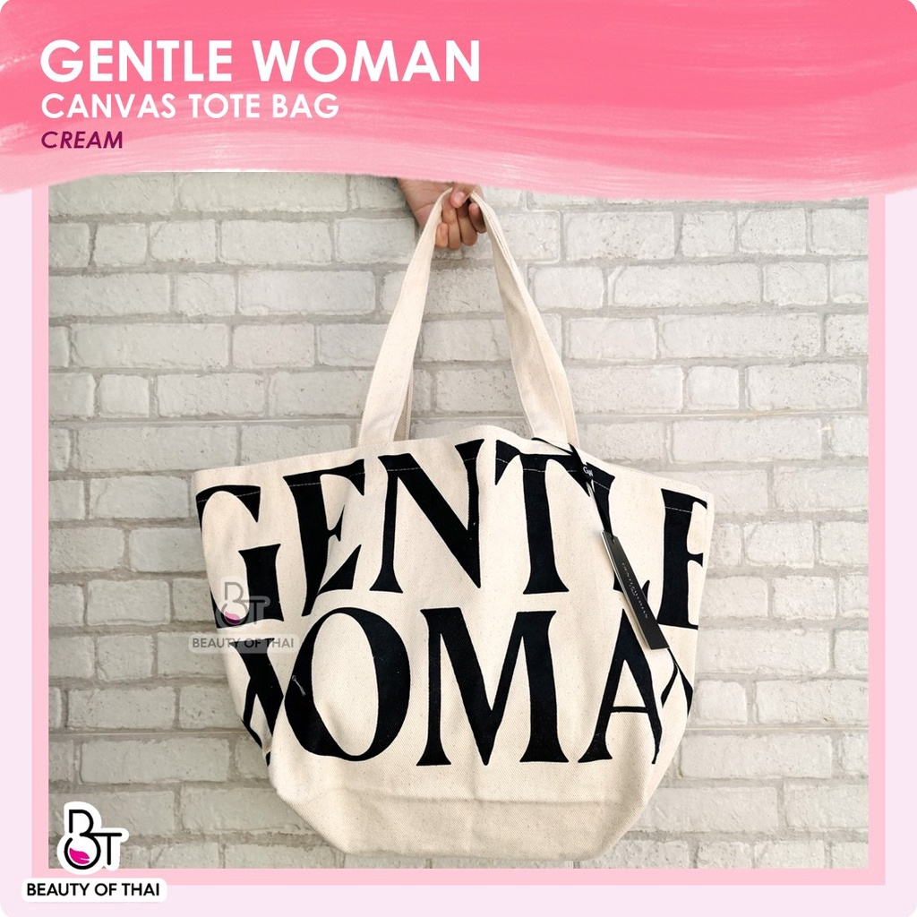 Jual GENTLE WOMAN CANVAS TOTE BAG - TOTEBAG KEKINIAN - TOTEBAG VIRAL ORIGINAL THAILAND | Shopee ...