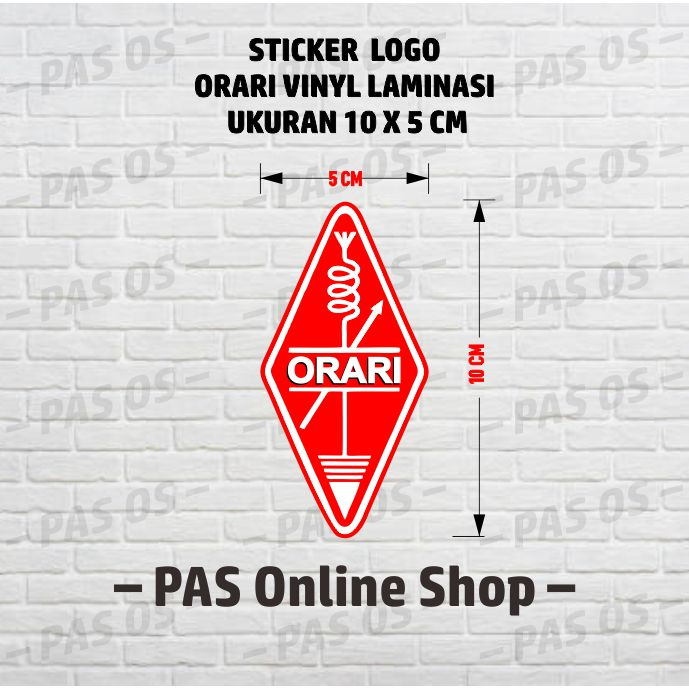 Jual STICKER LOGO ORARI UKURAN 10 X 5 (SEDANG) | Shopee Indonesia