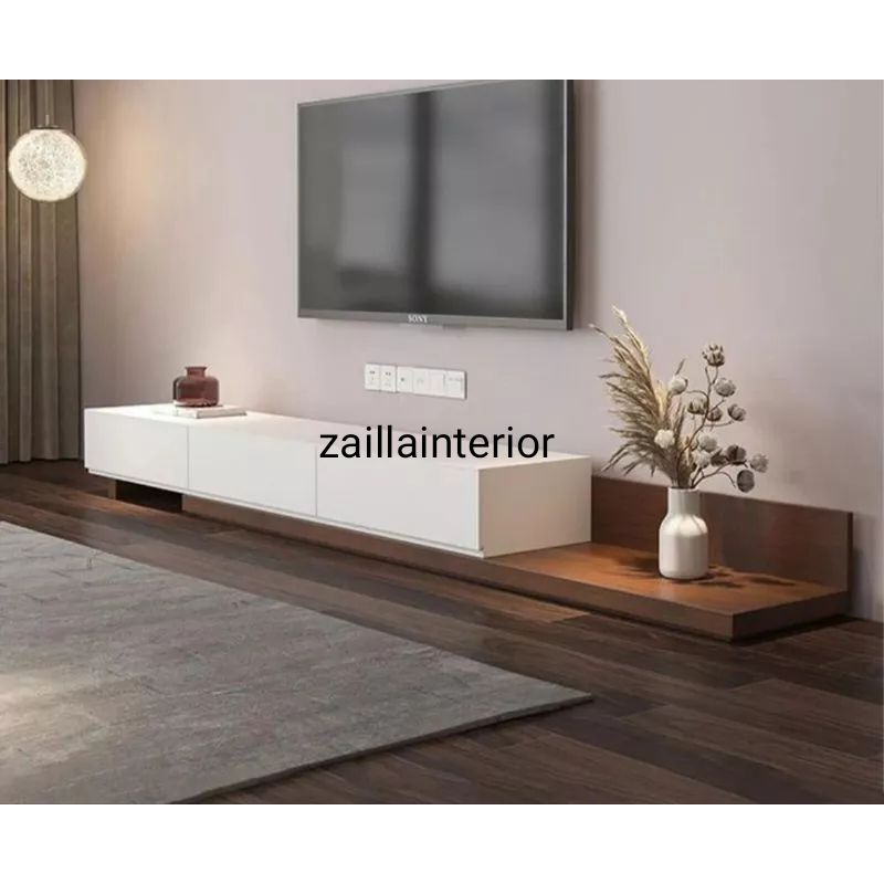 Jual Meja Tv Sliding Minimalis Terbaru Tanpa Kaki Meja Sudut Meja TV ...