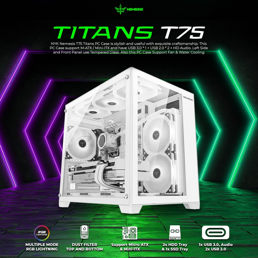 Jual CASING GAMING NYK NEMESIS T75 TITANS | Shopee Indonesia