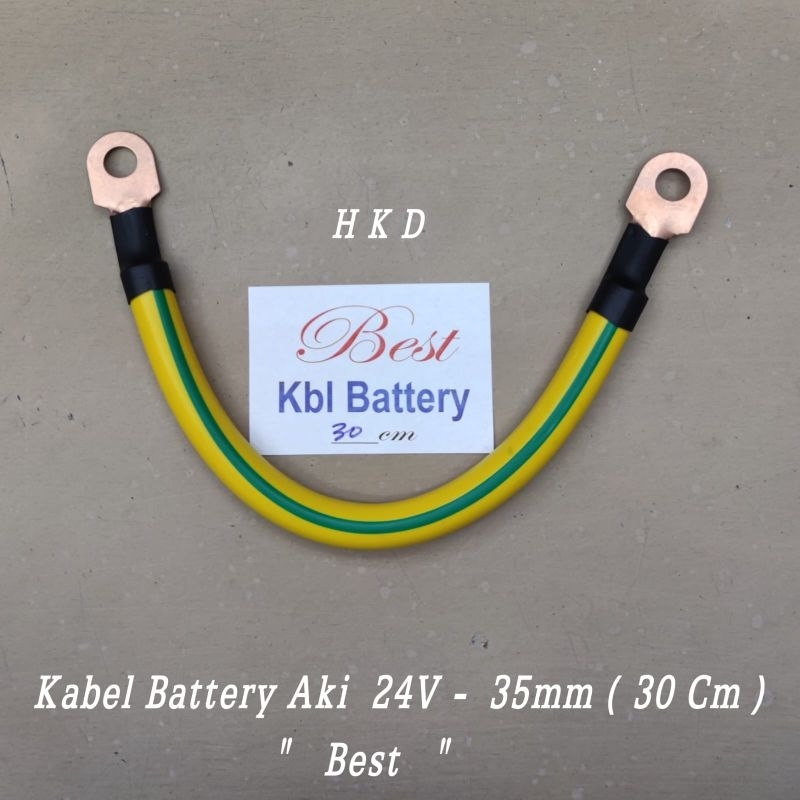 Jual KABEL AKI ACCU MOBIL 12V/24V 35MM PANJANG 30CM " BEST " | Shopee Indonesia