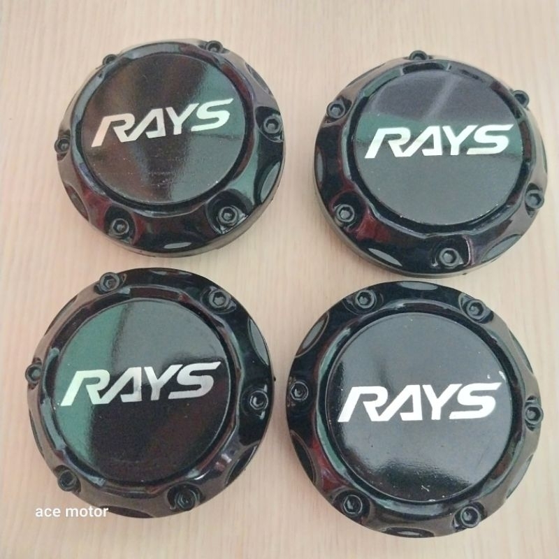 Jual Dop roda velg variasi velg RAYS cembung kaiso hitam 6,5cm | Shopee ...