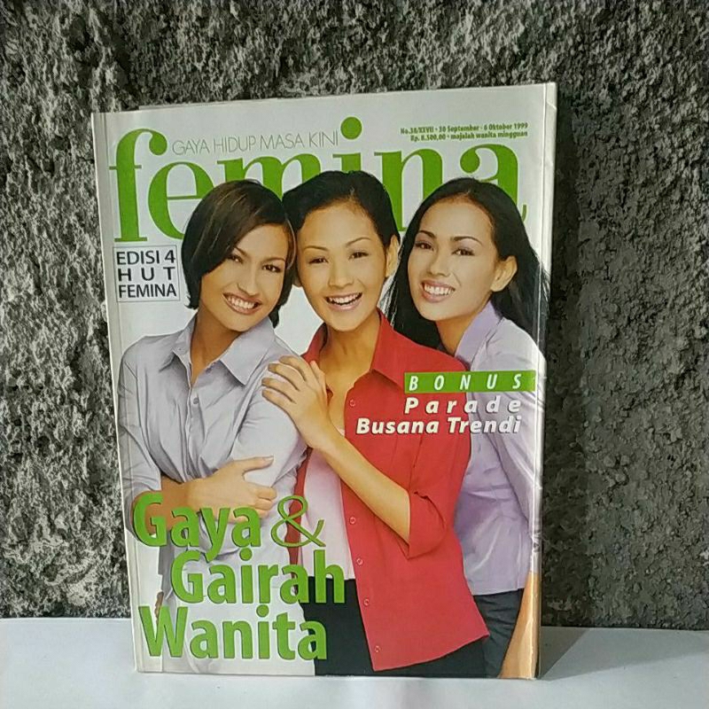 Jual Majalah Femina jadul seri 2 era tahun 2000 an | Shopee Indonesia