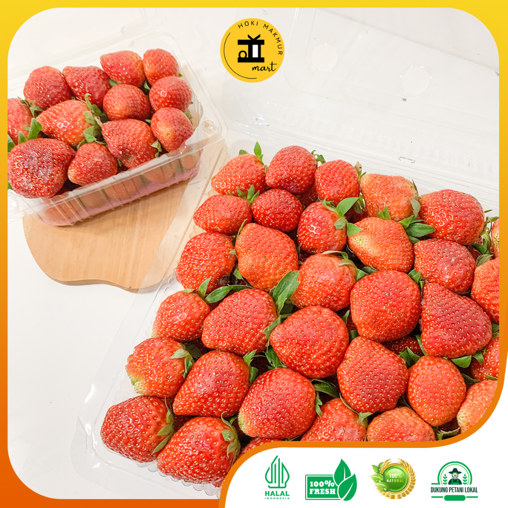 Jual [KHUSUS SAMEDAY & INSTANT ] STRAWBERRY FRESH GRADE A 250 GR ...