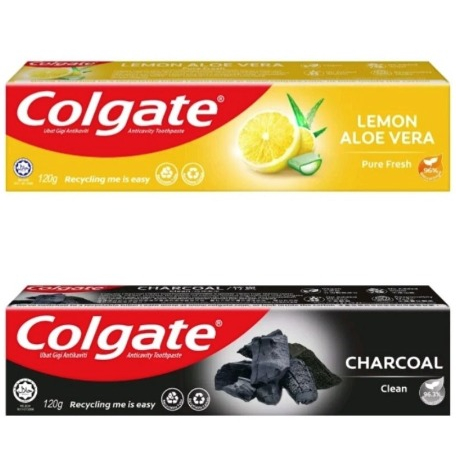 Jual Colgate Natural Pure Fresh Lemon / Clean Charcoal Toothpaste 120 ...