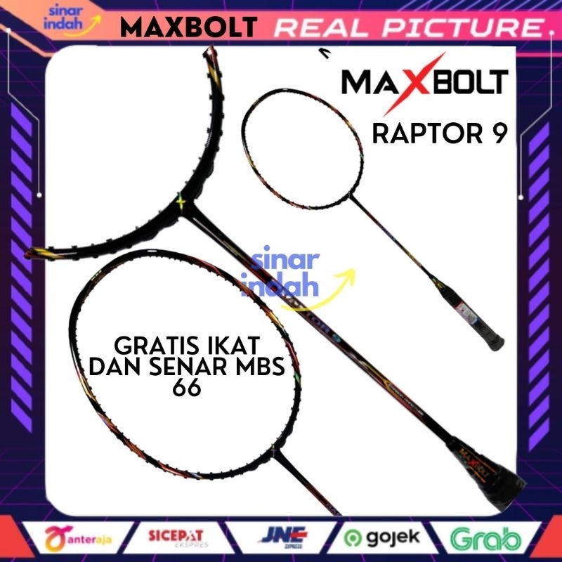 Jual Raket Badminton Maxbolt RAPTOR 9 Original Bulutangkis | Shopee ...