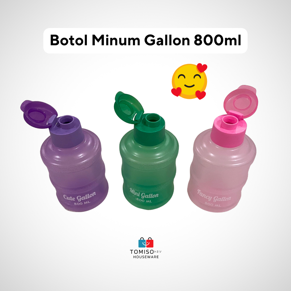 Jual Botol Mini Gallon 800ml 3 Warna | Botol Minum Plastik | Shopee ...