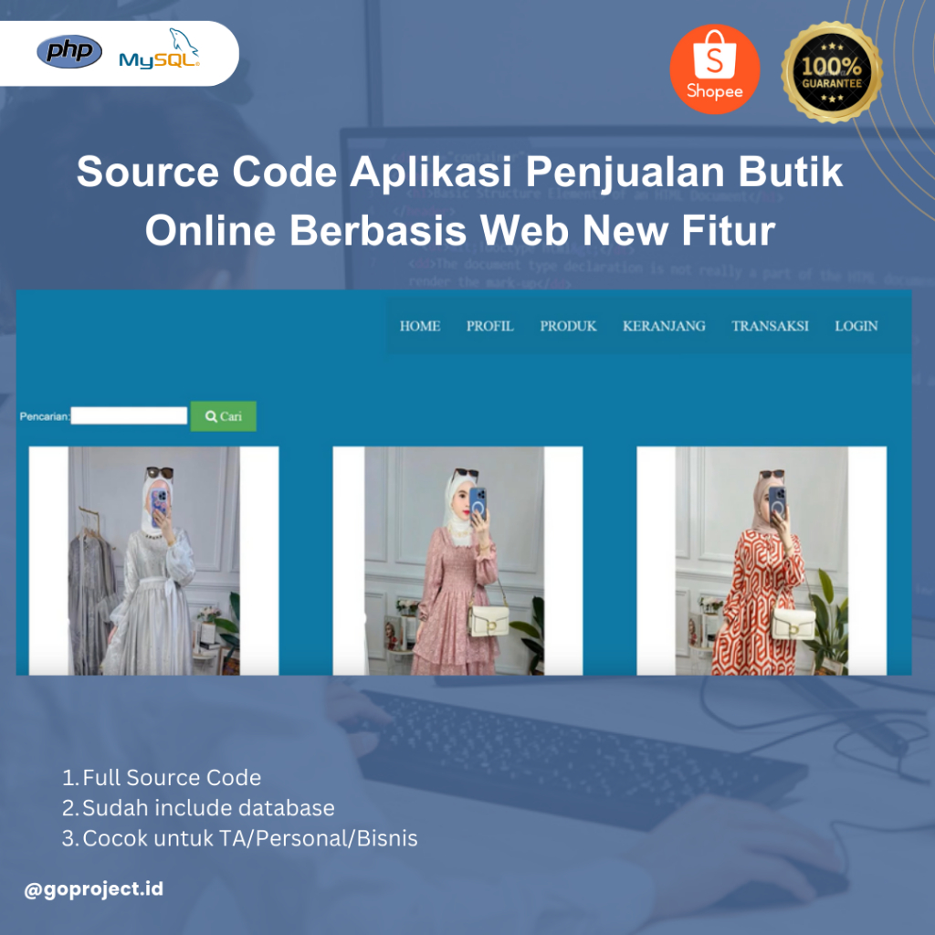 Jual Source Code Aplikasi Penjualan Butik Online Berbasis Web New Fitur ...