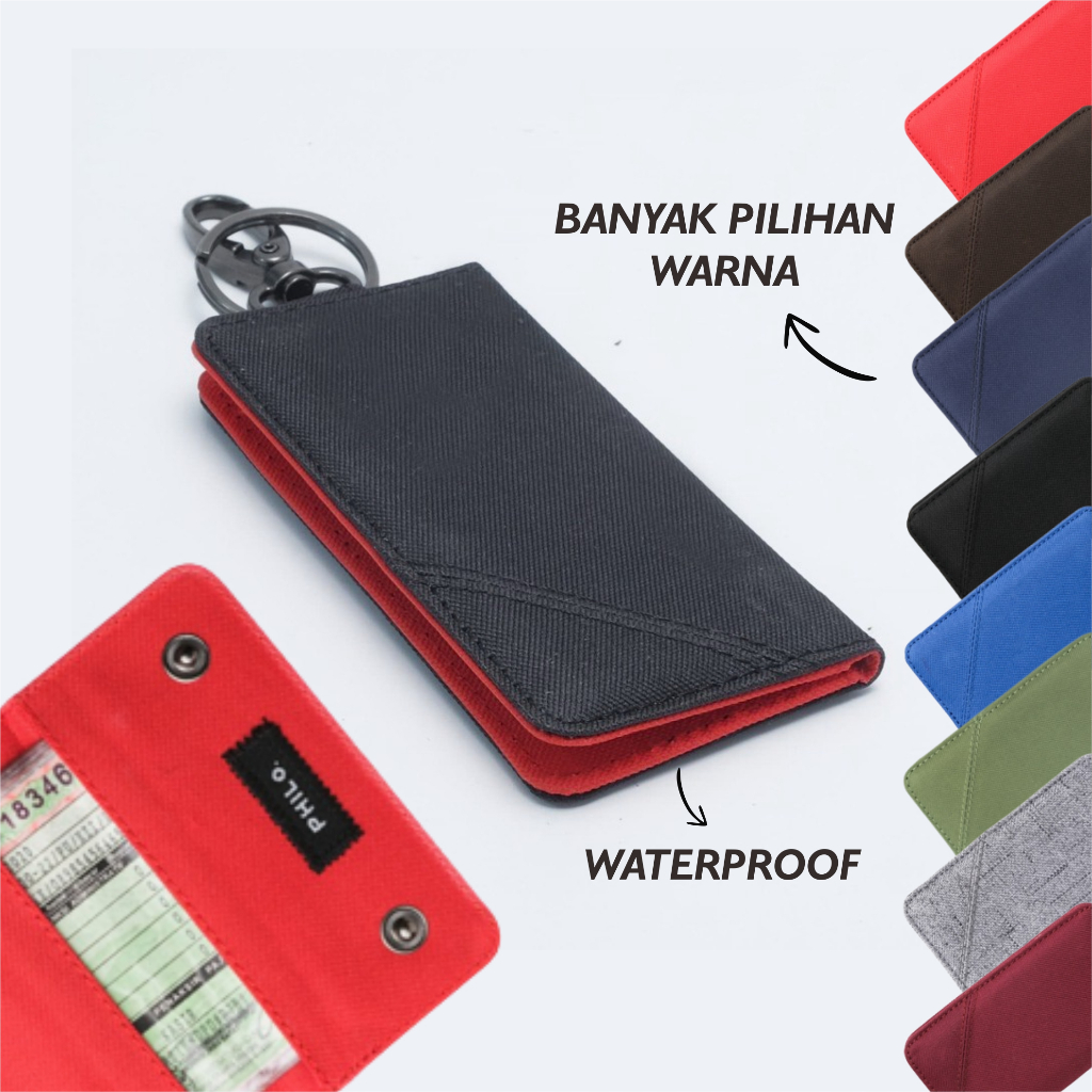 Jual Dompet stnk motor mobil model lipat buku hitam x merah | Shopee ...
