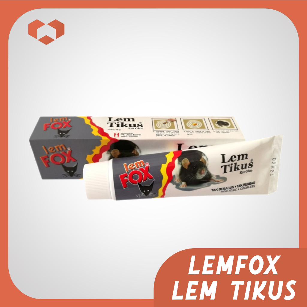 Jual Lem Tikus | Lem Fox 75 gram | Lem Tikus Sangat Lengket Ampuh Basmi ...
