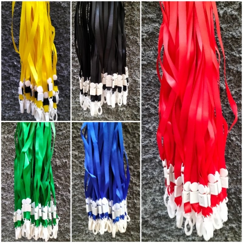 Jual Tali ID CARD Polos/ Gantungan Id Card/ Tali Badge/ Lanyard ...