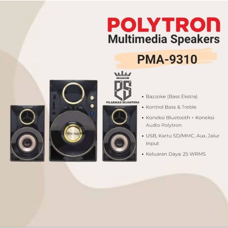 Jual Polytron PMA9310 HITAM polytron multimedia speaker Bluetooth pma ...