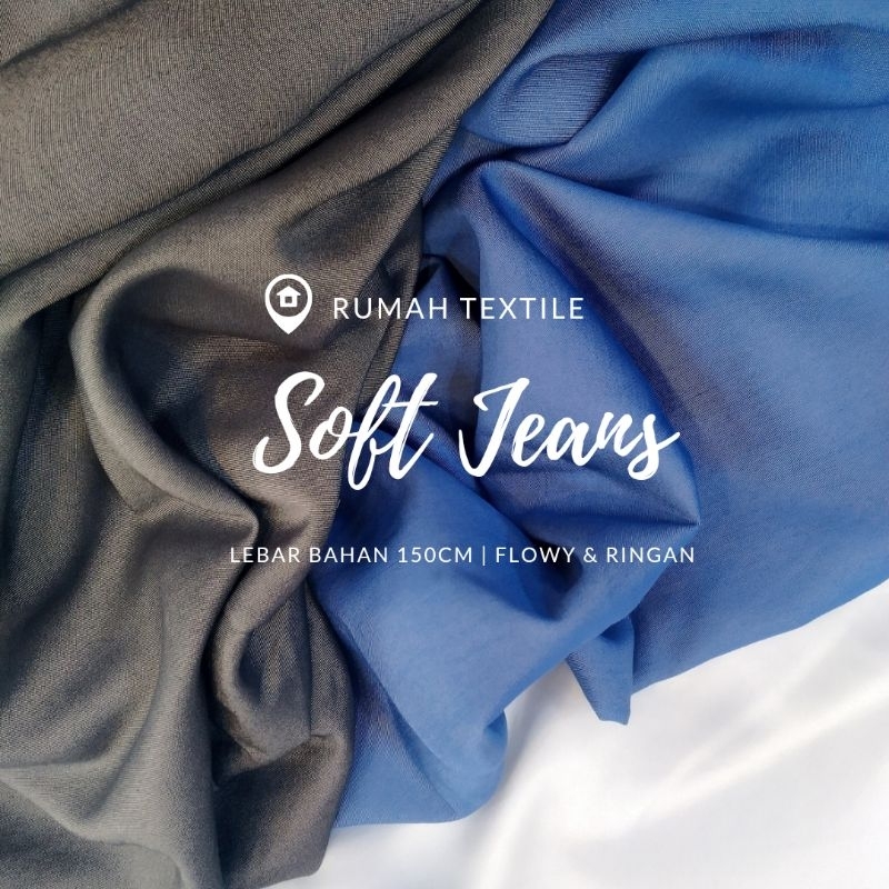 Jual SOFT JEANS/DENIM/KAIN DENIM TENSIL/KAIN DENIM/TENSIL DENIM/KAIN ...
