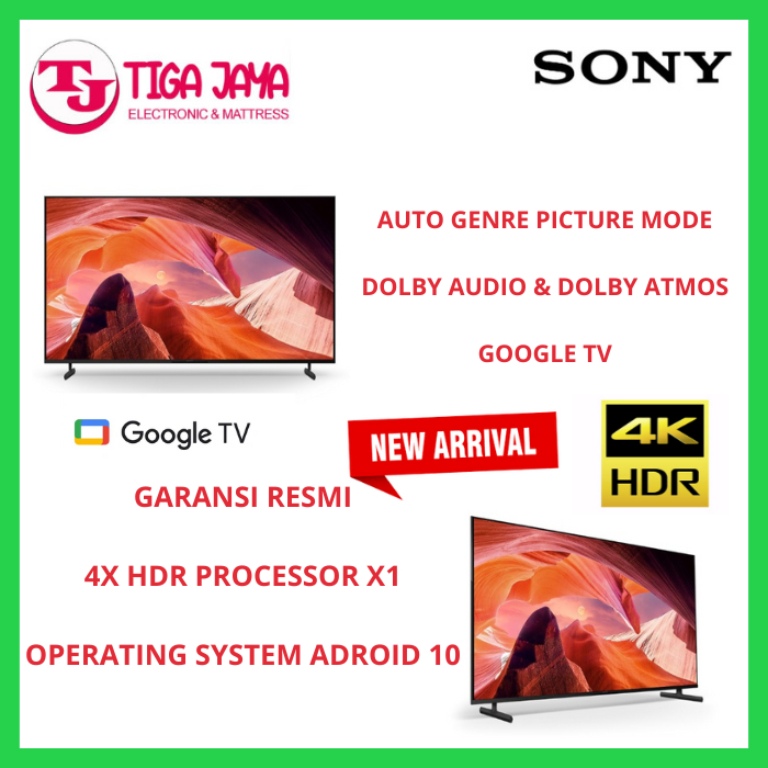 Jual SONY BRAVIA 85X80L LED TV 85 INCH 4K HDR GOOGLE TV BRAVIA KD ...