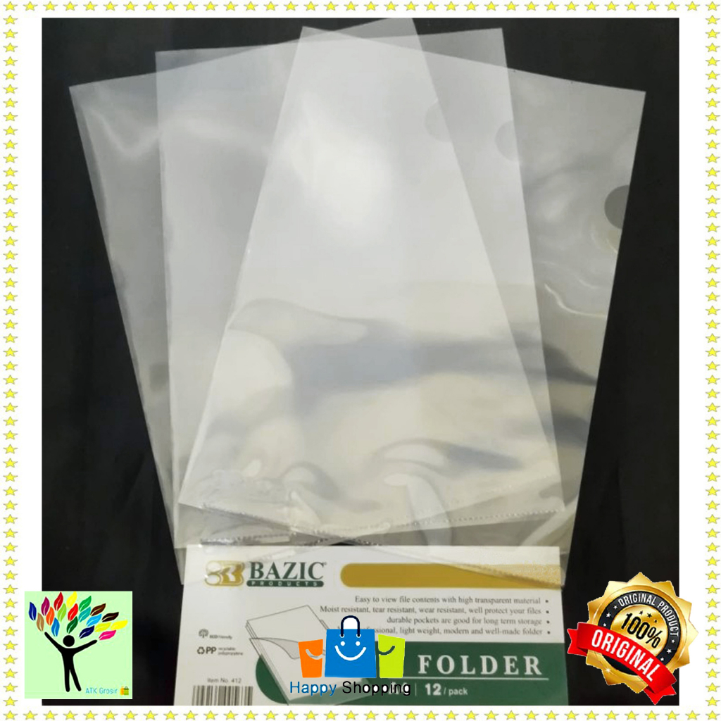 Jual Map L Folder Ukuran F4 Bening | Shopee Indonesia