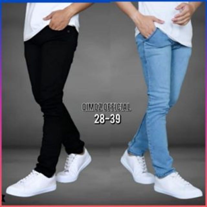 Jual Celana Levis Hitam Pria Jeans Panjang Pensil Skinny Semi Slim Fit ...
