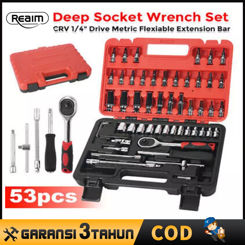 Jual Kunci Sok Set 53pcs Kunci Mata Sok Kunci Shock Set Lengkap Kunci ...
