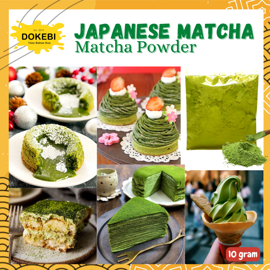 Jual Pure Japanese Matcha Powder 10g Bubuk Macha Premium Murni Tanpa ...