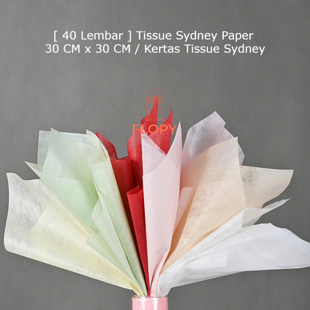 Jual [ 40 Lembar ] Tissue Sydney Paper 30 CM x 30 CM / Kertas Tissue ...