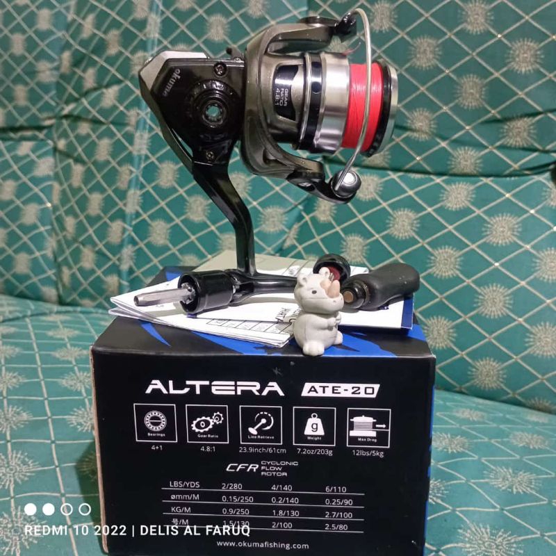 Jual REEL OKUMA ALTERA ATE-20 + PE CEKING | Shopee Indonesia