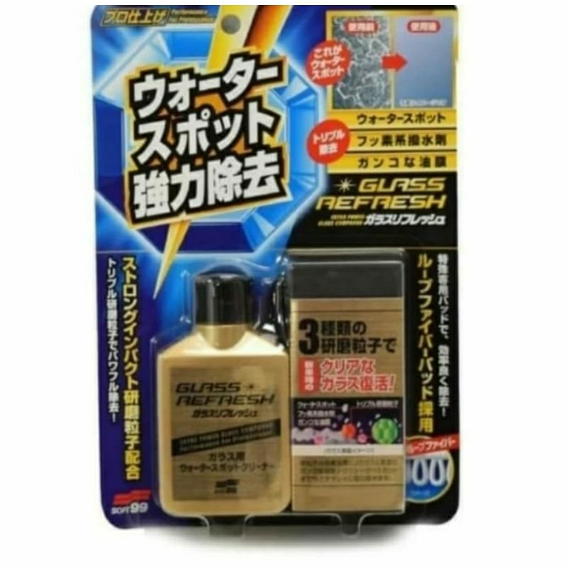 Jual SOFT99 GLASS REFRESH 80ML PEMBERSIH JAMUR KACA DAN COATING ...