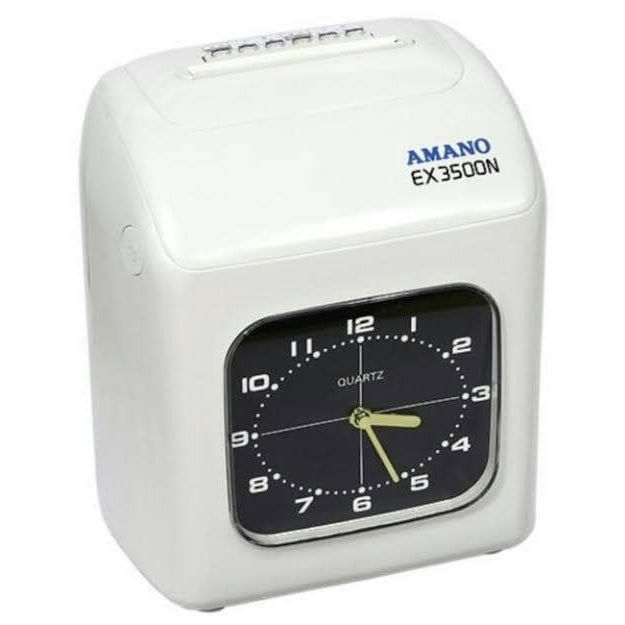 Jual AMANO EX-3500N/Mesin absensi ( BONUS KARTU & RAK KARTU) | Shopee ...