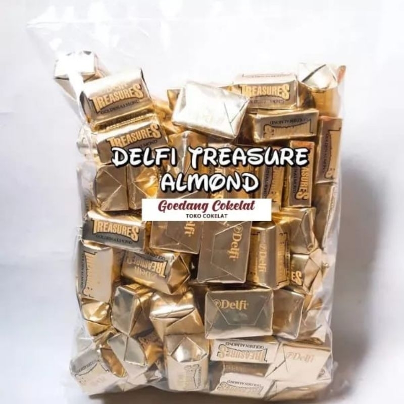 Jual COKLAT DELFI TREASURES ALMOND COOKIES ISI 96 pcs 1kg isi 48 pcs ...