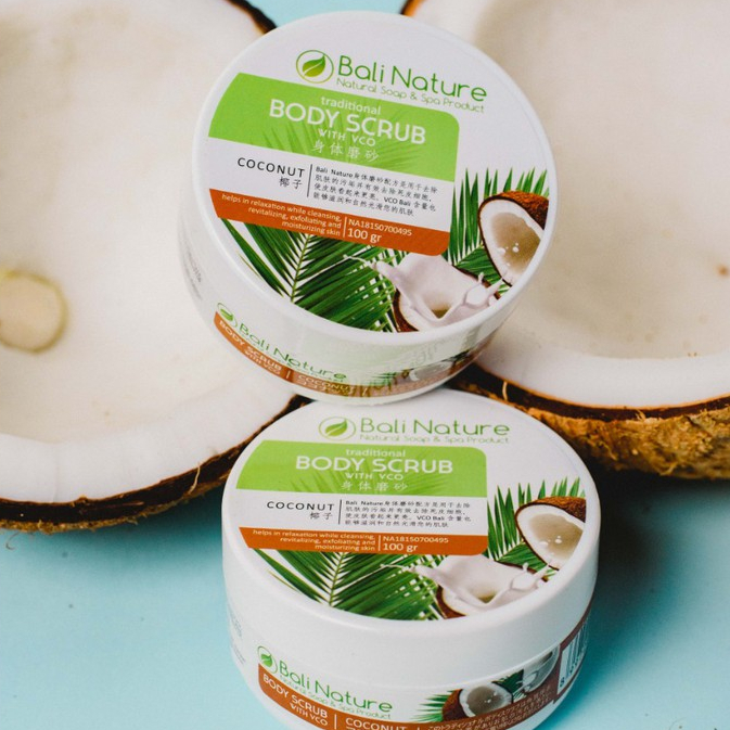 Jual Coconut Body Scrub - Lulur Badan Kelapa - BALI NATURE | Shopee ...
